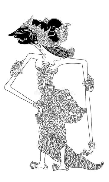 Srikandi stock vector. Illustration of character, sadewa - 73150352