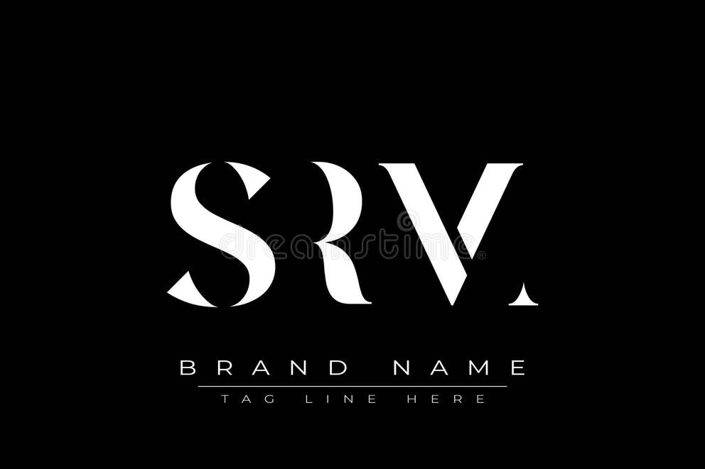 SRM Abstract Letter Logo Design Stock Vector - Illustration of sign ...