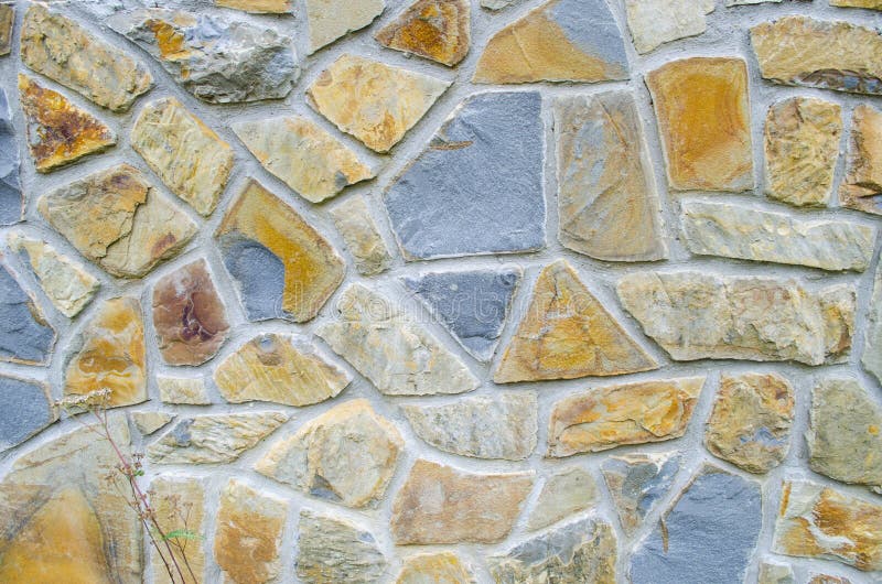 Srone Wall Background. Pattern of Color Stone Wall Texture Stock Photo ...