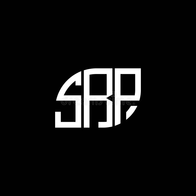 SRP Letter Logo Design on Black Background. SRP Creative Initials ...
