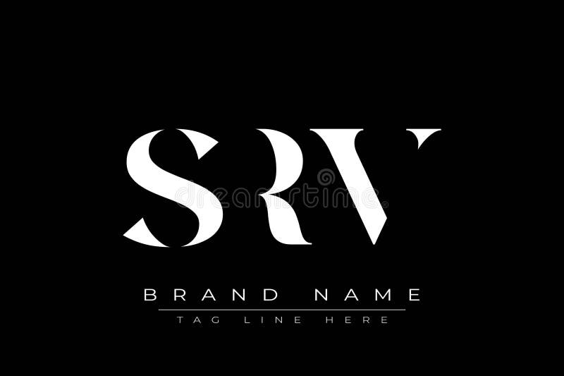 SRV Abstract Letter Logo Design Stock Vector - Illustration of badge ...