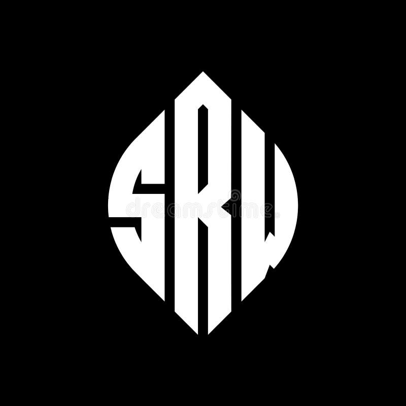 SRW Circle Letter Logo Design with Circle and Ellipse Shape. SRW ...