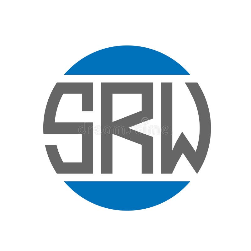 SRW Letter Logo Design on White Background. SRW Creative Initials ...