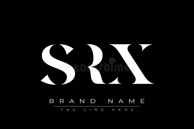 SRX Abstract Letter Logo Design Stock Vector - Illustration of emblem ...