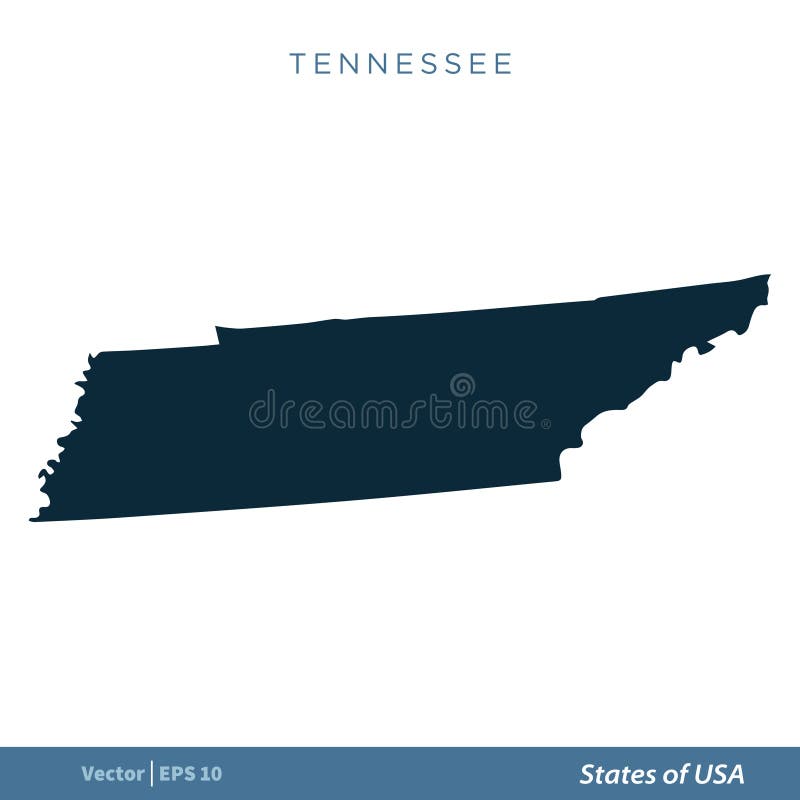 Tennessee - States of US Map Icon Vector Template Illustration Design ...