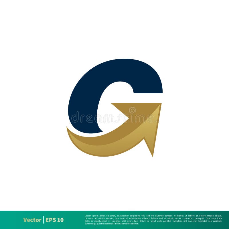 G Letter Arrow Icon Vector Logo Template Illustration Design. Vector ...