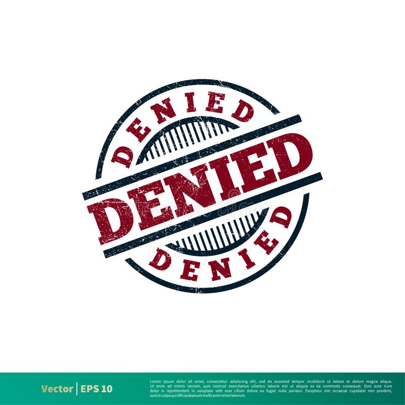 Denied Banner Vector Template Illustration Design. Vector EPS 10. Stock ...