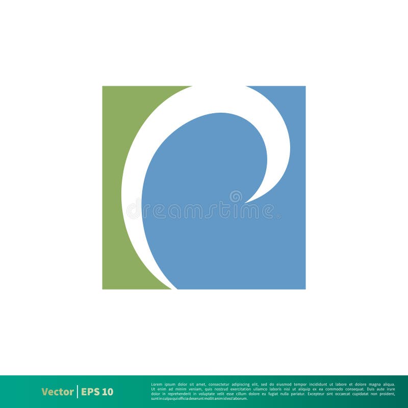 Square Water Wave Icon Vector Logo Template Illustration Design. Vector ...