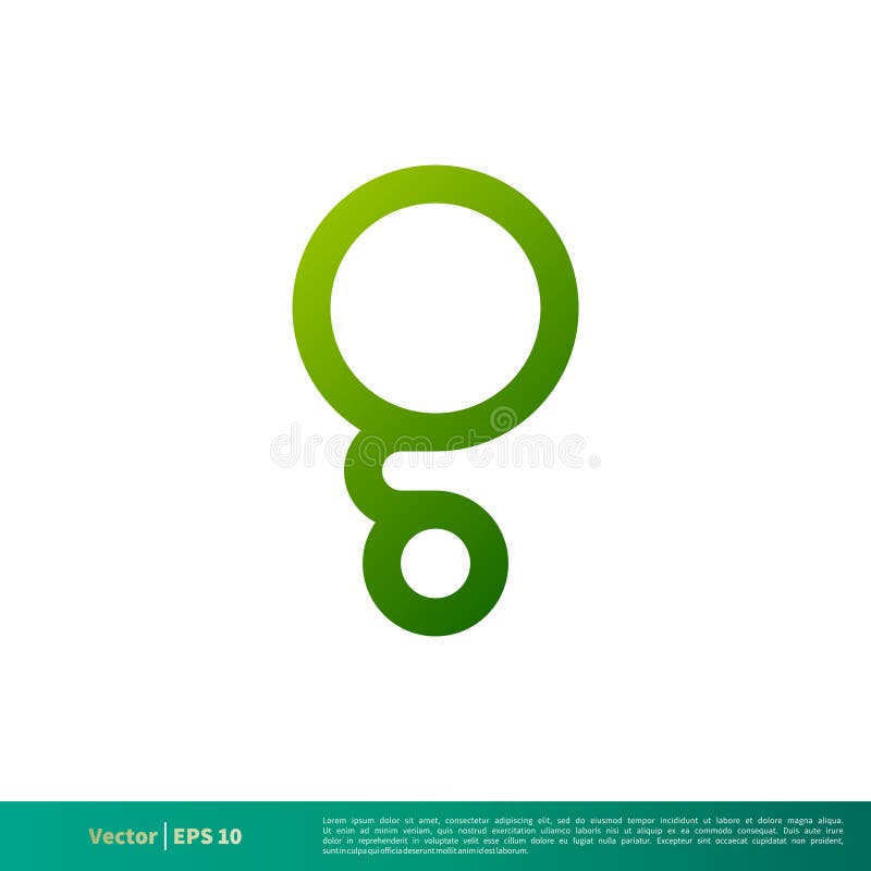 G Letter Green Circle Icon Vector Logo Template Illustration Design ...
