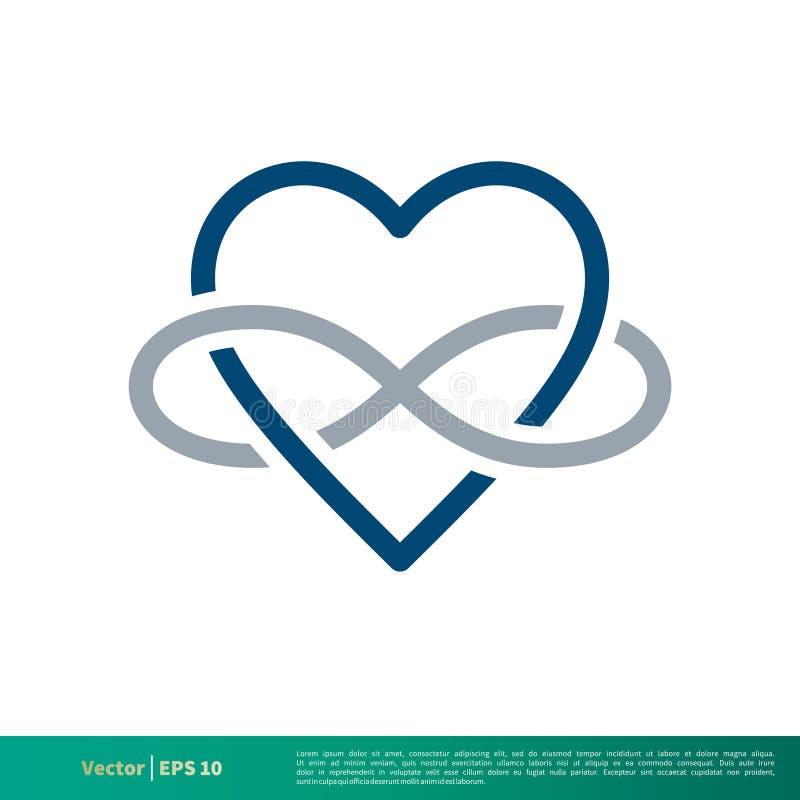 Love Infinity Icon Vector Logo Template Illustration Design. Vector EPS ...