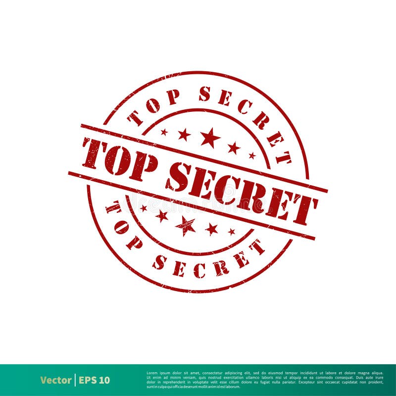 Top Secret Vector Banner Stamp Template Illustration Design. Vector EPS ...
