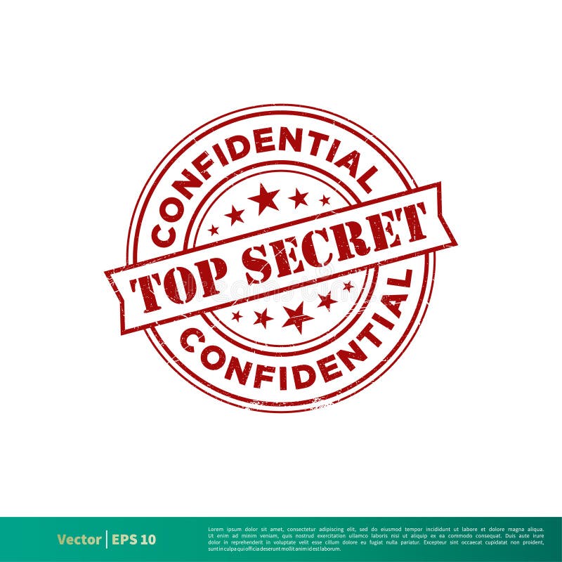 Top Secret Vector Banner Stamp Template Illustration Design. Vector EPS ...
