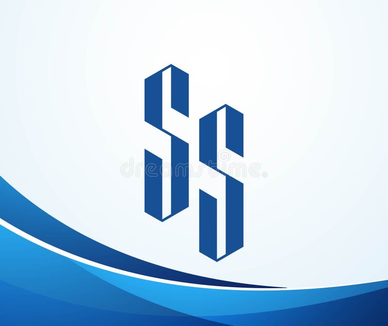 SS Alphabet Letter Logo Design Template Elements Stock Vector ...