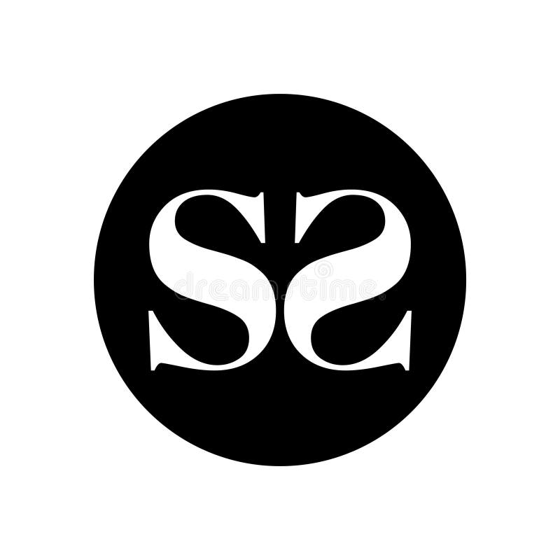 SS Company Name Initial Letters Monogram Stock Vector - Illustration of ...