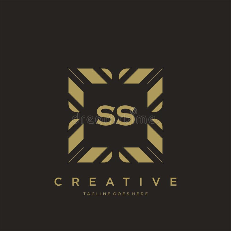 SS Initial Letter Luxury Ornament Monogram Logo Template Vector Stock ...