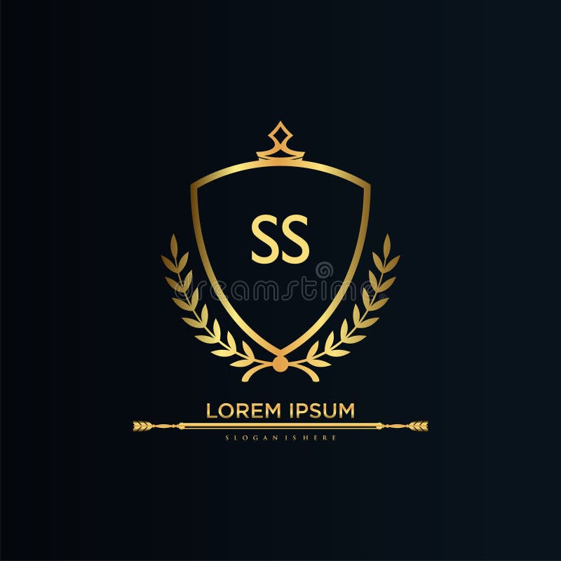 SS Letter Initial with Royal Template.elegant with Crown Logo Vector ...