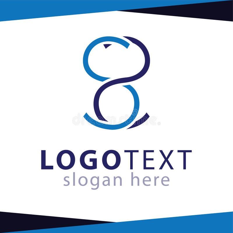 SS Letter Line Logo Element Stock Vector - Illustration of crossing ...