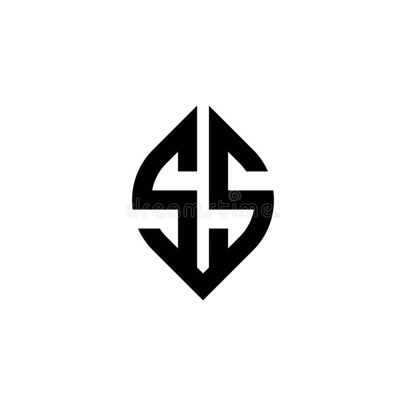 SS Logo Monogram Geometric Shape Style Stock Vector - Illustration of ...