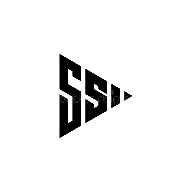 SS Logo Monogram Triangle Shape Play Button Stock Vector - Illustration ... SS Logo Monogram Triangle Shape Play Button Stock Vector - Illustration ...