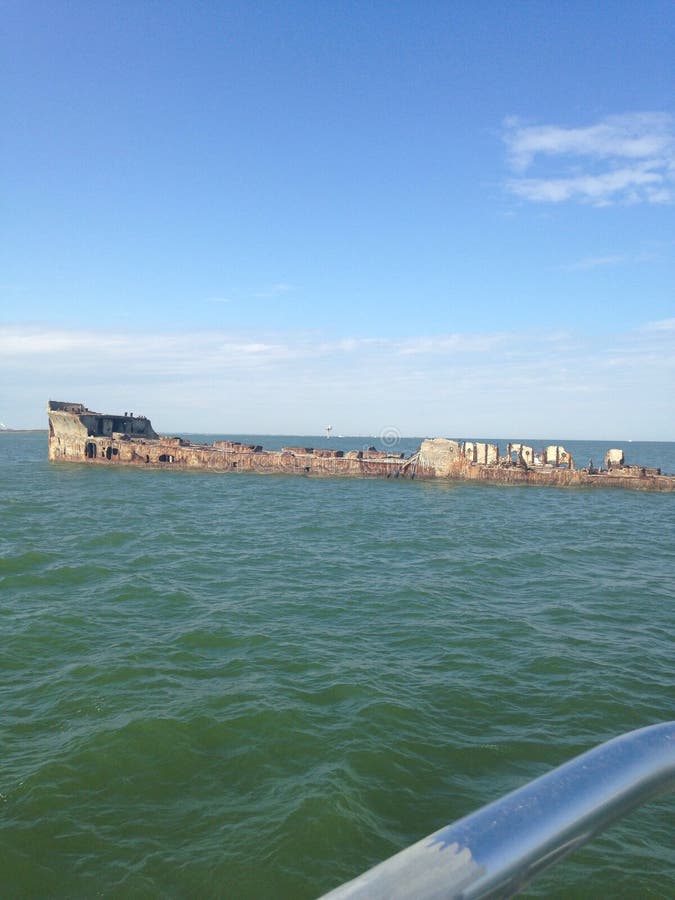 SS Selma stock photo. Image of galveston, sunken, ocean - 93247820