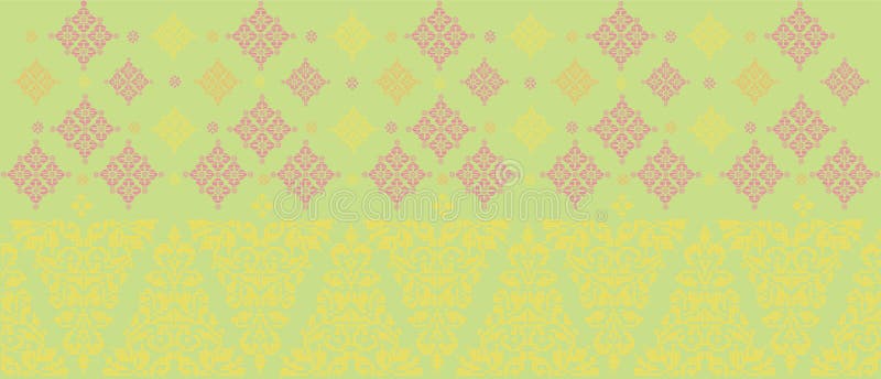 Traditional "Songket" Textile Pattern Featuring Intricate Geometric and ...