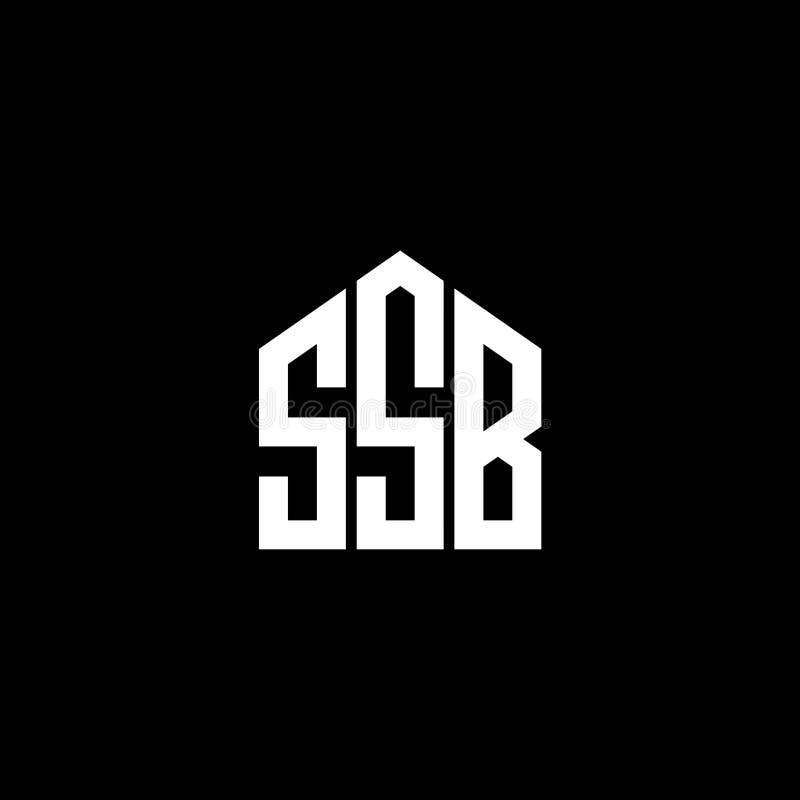 SSB Letter Logo Design on BLACK Background. SSB Creative Initials ...