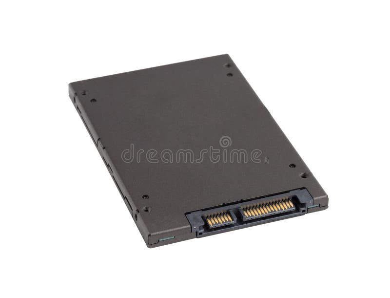 SSD Drive Isolated on White Background. Stock Photo - Image of disc ...