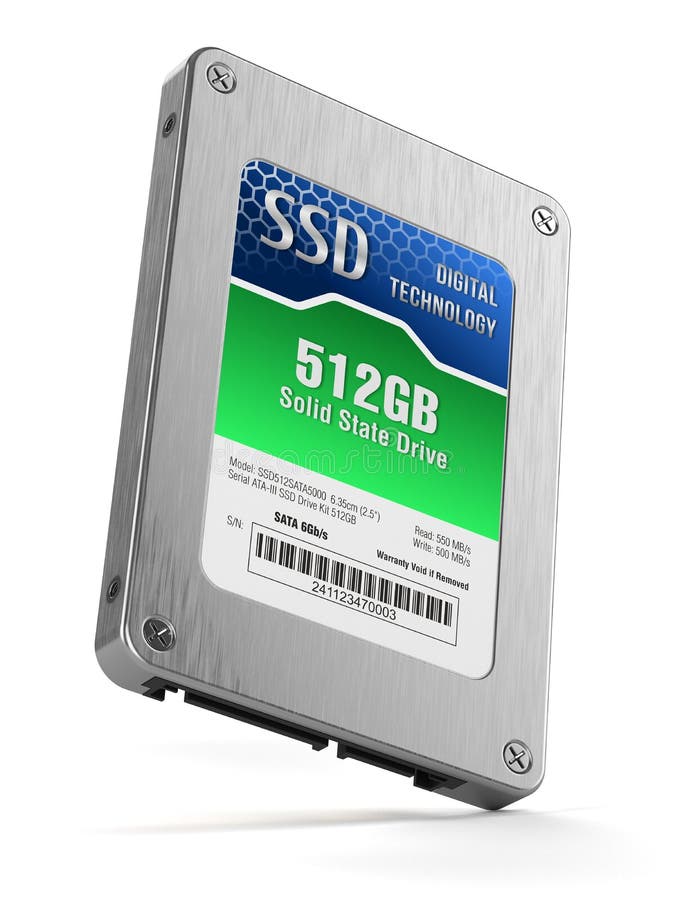 SSD Drive, State Solid Drives Stock Illustration - Illustration of hard ...