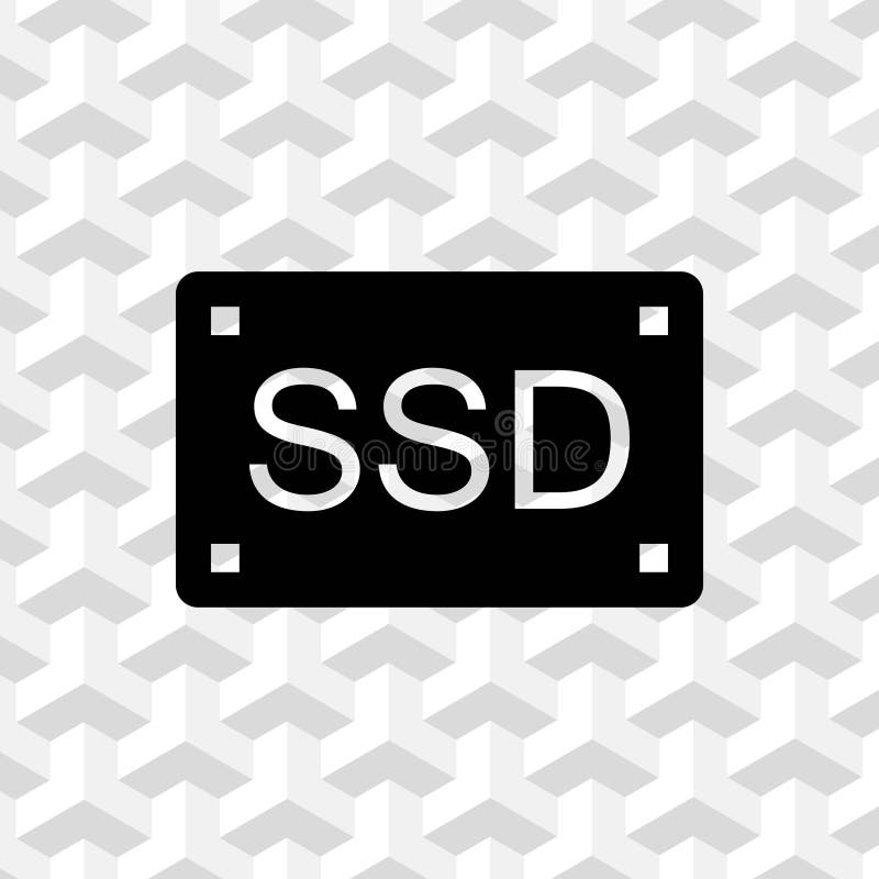Ssd Icon Stock Vector Illustration Flat Design Stock Vector ...