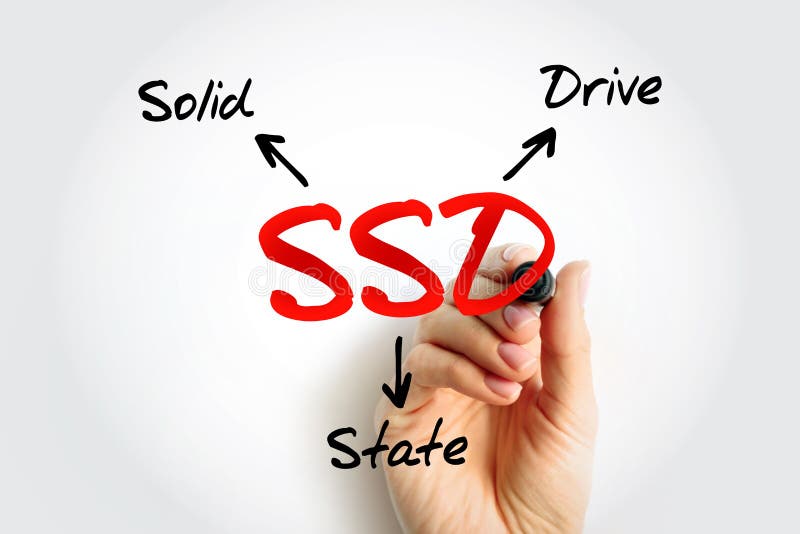 SSD Solid State Drive - Solid-state Storage Device that Uses Integrated ...