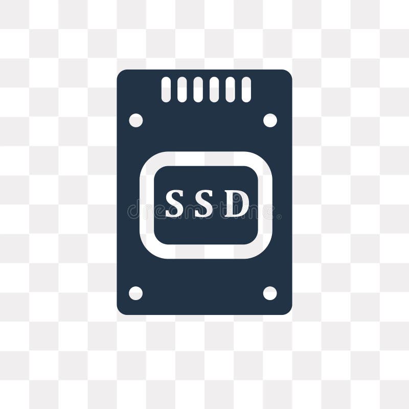 Ssd Vector Icon Isolated on Transparent Background, Ssd Transpa Stock ...