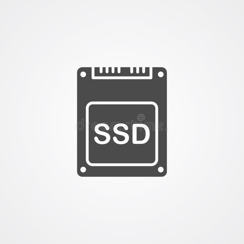 SSD Vector Icon Sign Symbol Stock Vector - Illustration of isolated ...