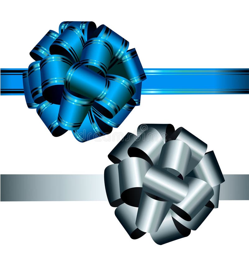 Sset of two bows stock vector. Illustration of pair, decorate - 21777592