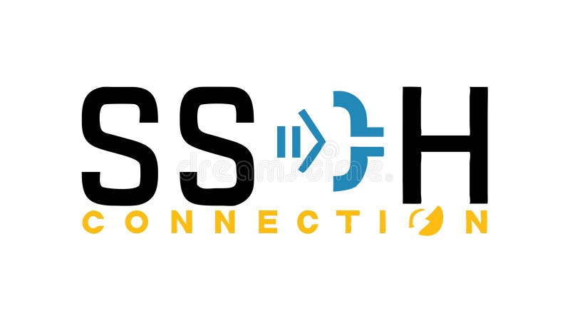 SSH Connection Security, Secure Shell Protocol and Network Encryption, Vector Design Generative ...