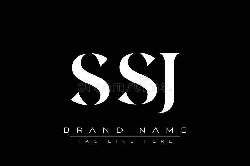 SSJ Abstract Letter Logo Design Stock Vector - Illustration of ...