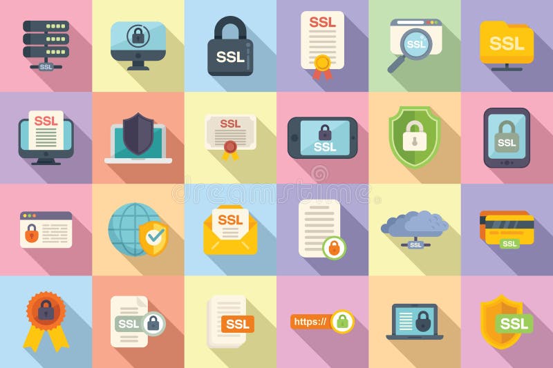 Ssl Security Certificate Stock Illustrations 1 684 Ssl Security