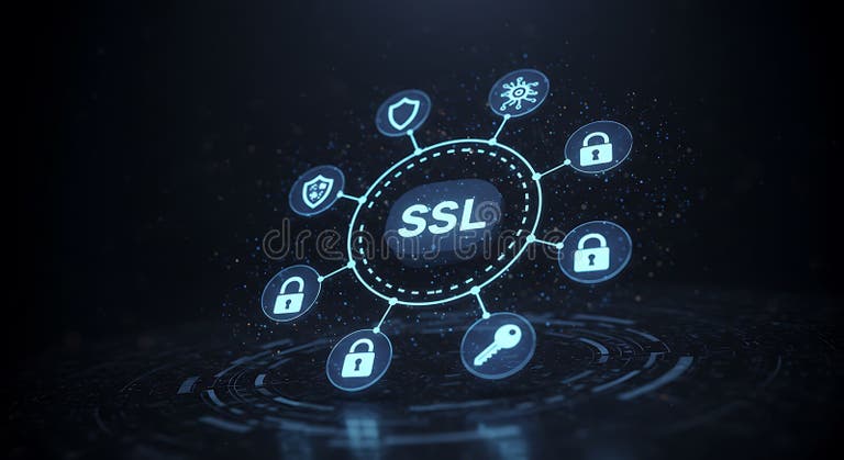 SSL Concept Image Featuring a Digital Interface with a Central Oval ...