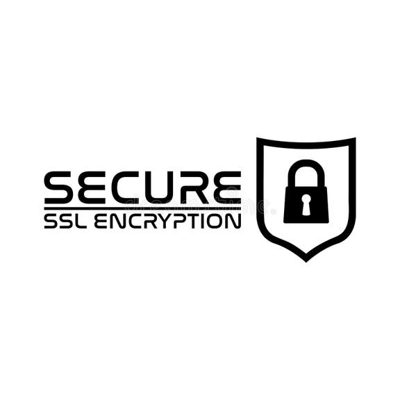 SSL Encryption Icon Isolated on White Background Stock Vector ...