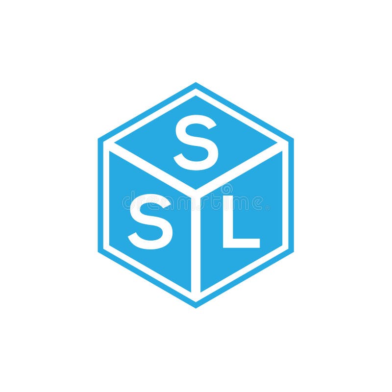 SSL Letter Logo Design on Black Background. SSL Creative Initials ...
