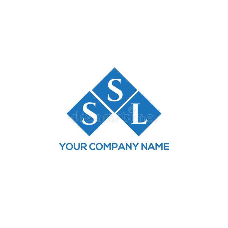 SSL Letter Logo Design on White Background. SSL Creative Initials ...
