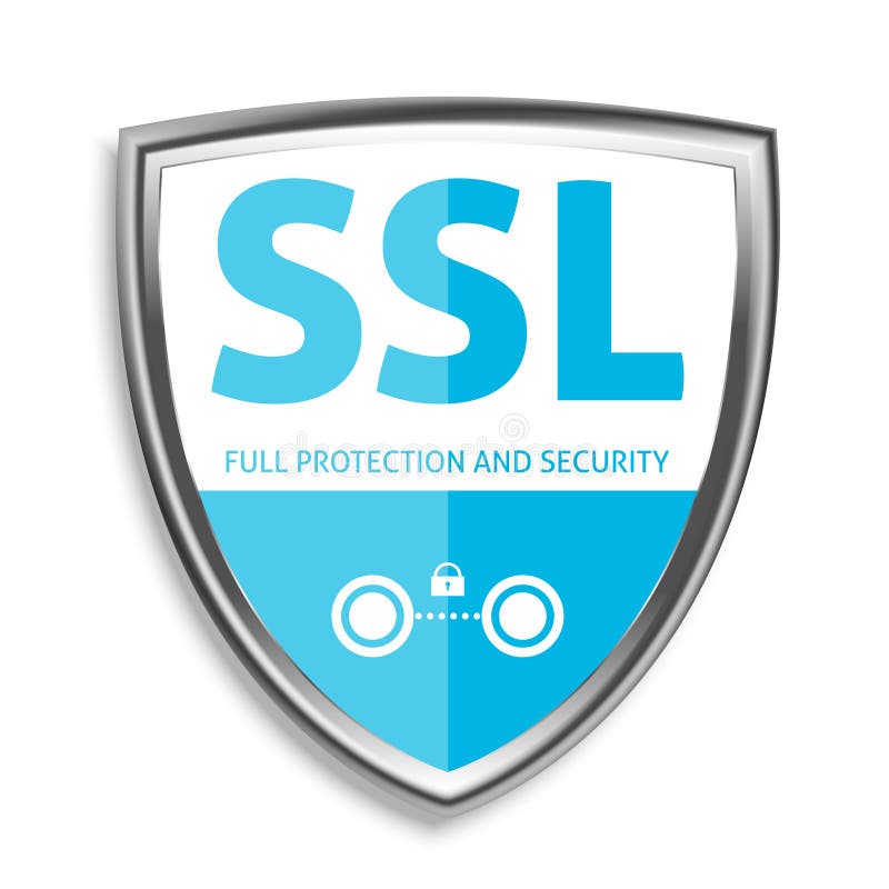 SSL Secure Connection Banner. Stock Vector - Illustration of padlock ...