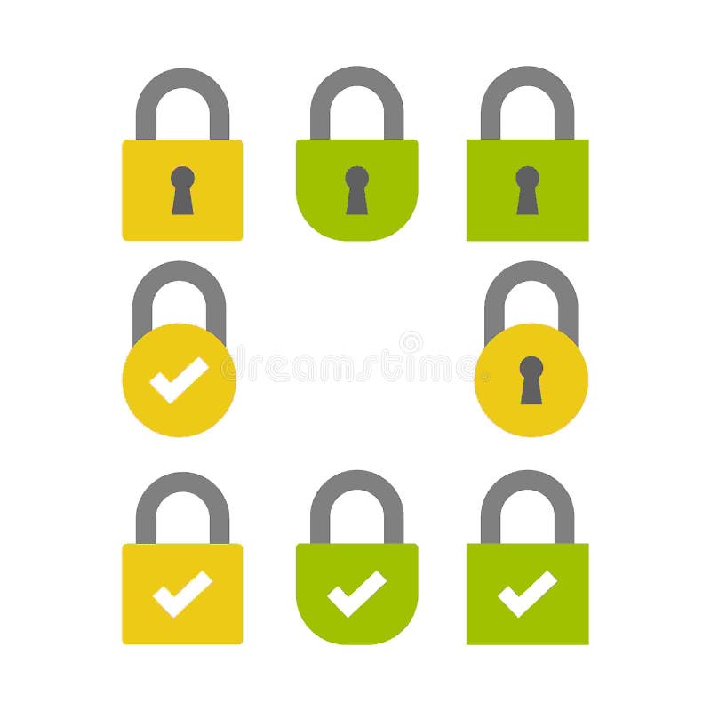 Secure Ssl Encryption Logo, Secure Connection Icon Vector Illustration ...