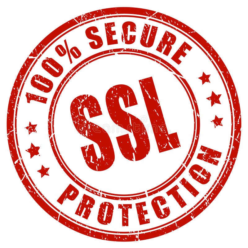 Ssl Secured Seal or Shield Illustration Stock Illustration ...