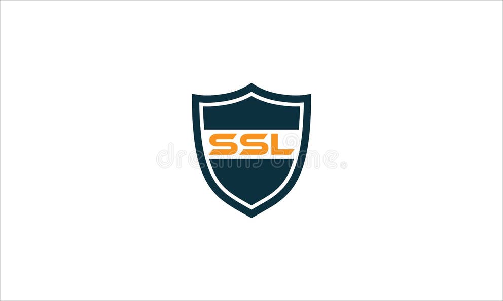 SSL Secure Socket Layer in Shield Icon Logo Design Illustration in ...