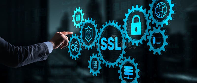 Secure Communications Data Safe Security Lock Stock Vector ...