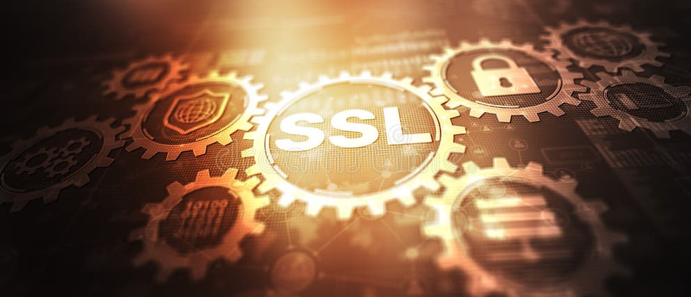 SSL Secure Sockets Layer Concept. Secured Communications Concept Stock ...