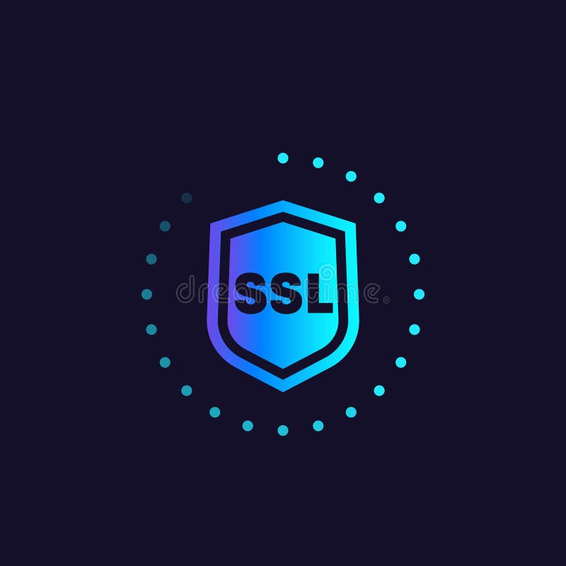 SSL Secure Vector Icon with Shield Stock Vector - Illustration of ...