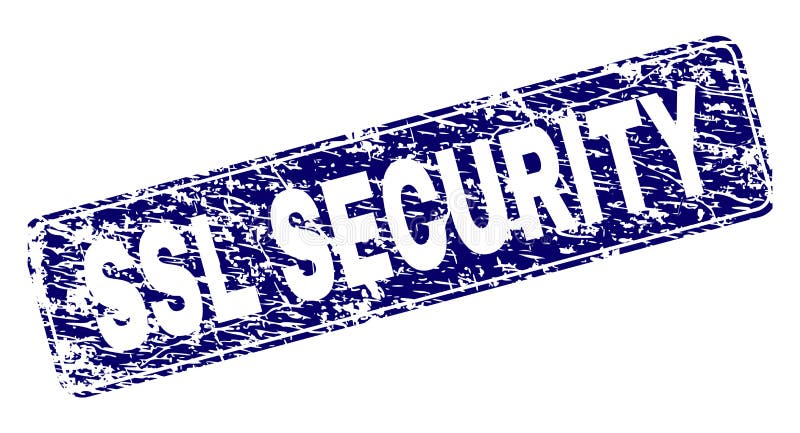 Grunge SSL SECURITY Framed Rounded Rectangle Stamp Stock Vector ...