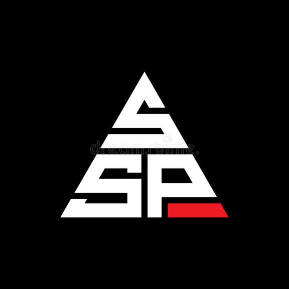 SSP Triangle Letter Logo Design with Triangle Shape. SSP Triangle Logo ...