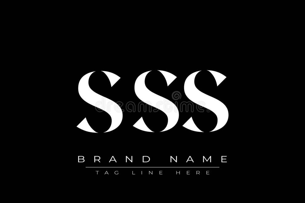 SSS Abstract Letter Logo Design Stock Vector - Illustration of badge ...
